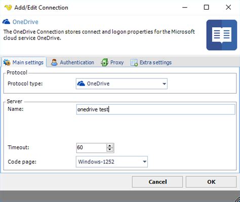 connection onedrive visualcron documentation