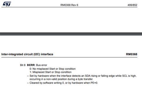 Stm32f4 As I2c Slave Getting Berr On With Specific Stmicroelectronics Community