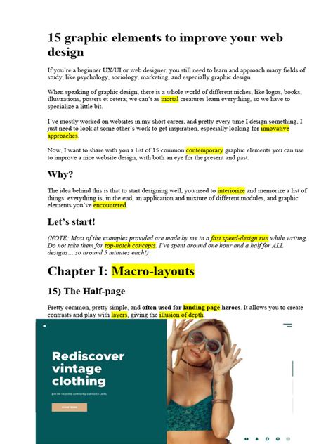 15 elements pdf web design graphic design