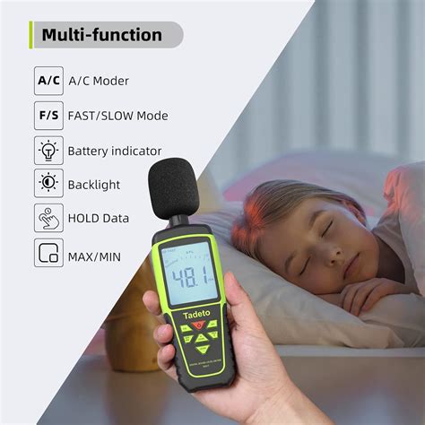 Buy Decibel Meter Tadeto Digital Sound Level Meter Portable Spl Meter 30db To 130db Backlight