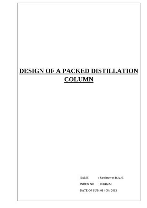 Pdf Distillation Column Design Dokumen Tips