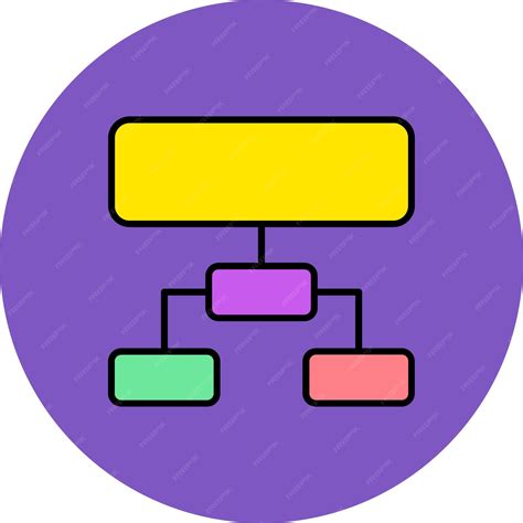 Premium Vector Hierarchical Structure Icon