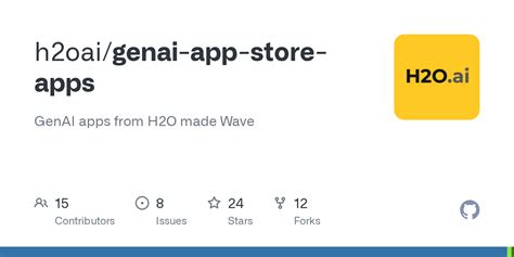 Github H2oai Genai App Store Apps Genai Apps From H2o Made Wave