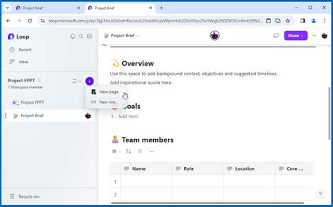 microsoft loop think plan and create together