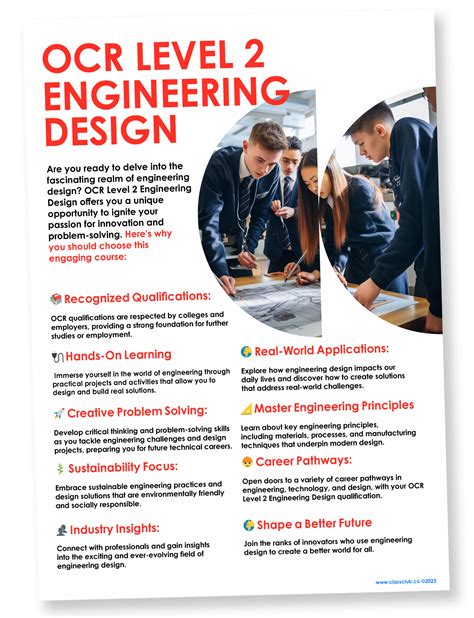 OCR Level Engineering Design ClassClub Co