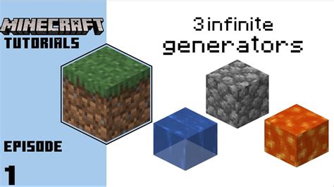 3 Infinite Generators Minecraft Tutorial Youtube