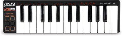 Amazon Com AKAI Professional LPK USB MIDI Keyboard Controller With Velocity Sensitive