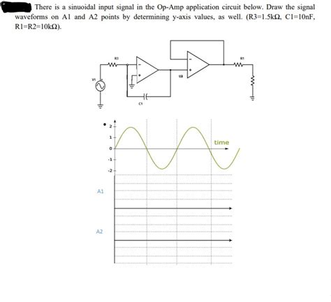solved there is a sinuoidal input signal in the op amp