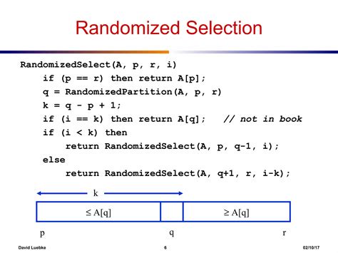 Medians And Order Statistics Ppt