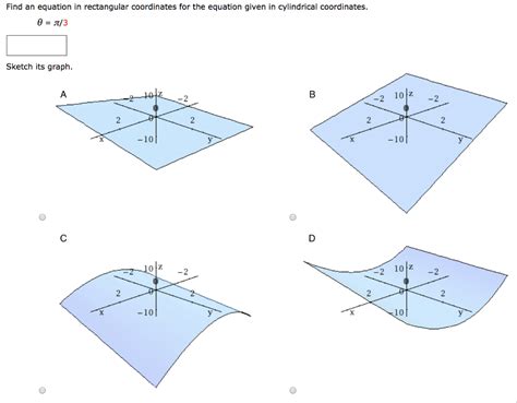 Solved Find An Equation In Rectangular Coordinates For The Chegg