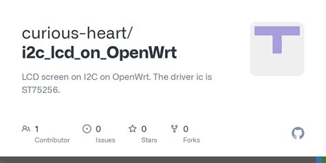 Github Curious Hearti2clcdonopenwrt Lcd Screen On I2c On Openwrt