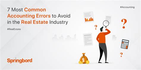 7 Most Common Accounting Errors To Avoid In The Real Estate Industry