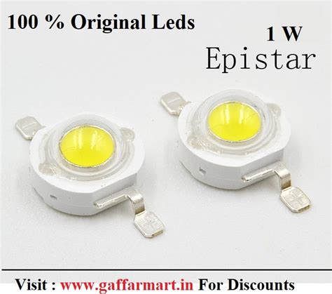 1w White 6000 6500k Led Bead Highpower Ultrabright True 1 Watt Grow Light