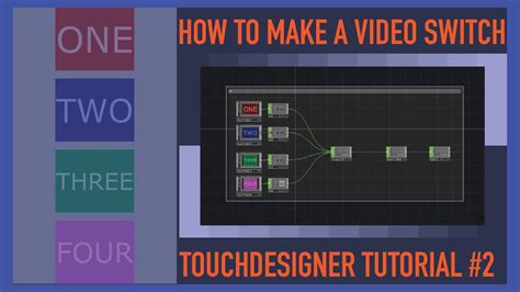 How To Make A Video Switch Touchdesigner Tutorial 2 Youtube