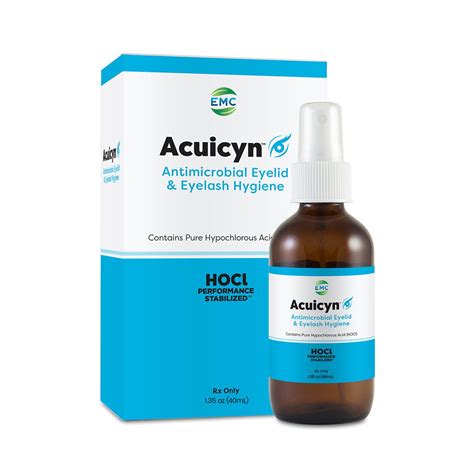 Acuicyn Antimicrobial Eyelid And Eyelash Hygiene Hypochlorous Solution