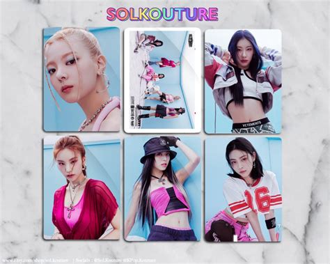 ITZY Kill My Doubt Kpop Photocards White Version With Freebies Etsy