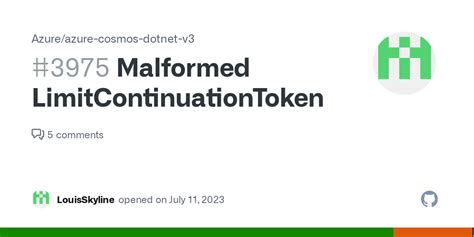 Malformed Limitcontinuationtoken · Issue 3975 · Azureazure Cosmos