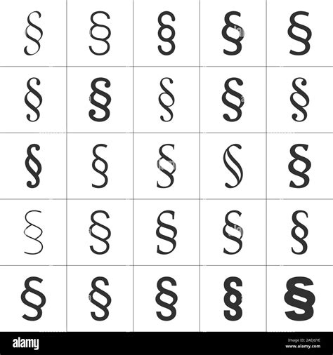 Grammar Icon Section Sign From My Punctuation Set Typographical Element Isolated Illustrator