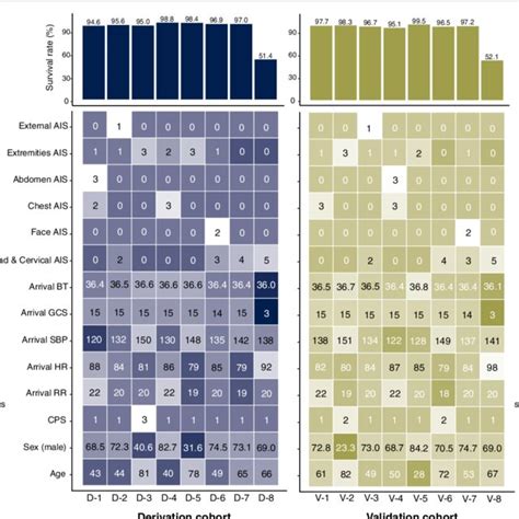 Complex Heatmap With The Distribution Of Survival Rates And Variables