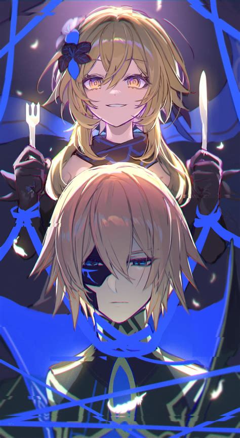 Lumine And Dainsleif Genshin Impact Drawn By Sp0i0ppp Danbooru