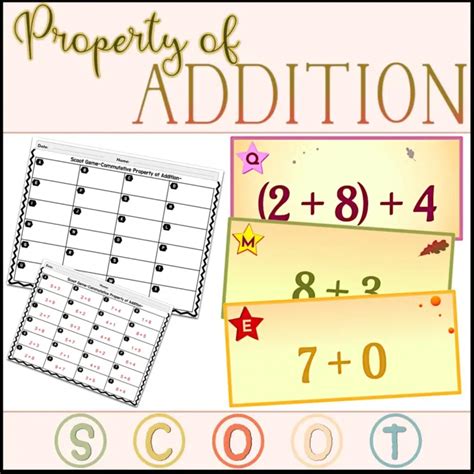 Associative Commutative Identity Property Of Addition Worksheets