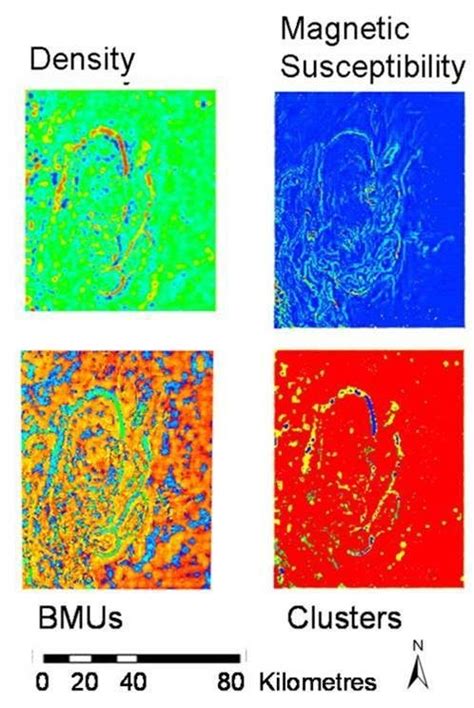 comparison of visualisations available from inverted datasets and som