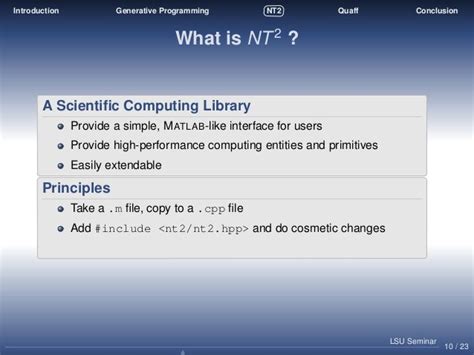 Generative And Meta Programming Modern C Design For Parallel Comp
