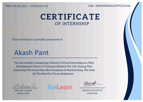 Akash Pant On Linkedin Webdevelopment Internship Intern