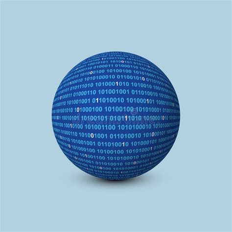 Sphere With Binary Code Stock Vector Illustration Of Energy 44162213