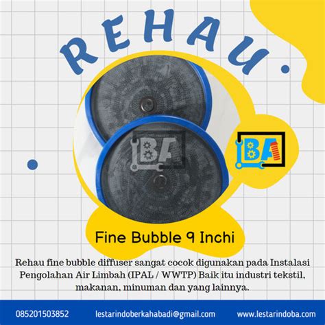Jual Aerator Epdm Fine Bubble Diffuser Rehau 9 Inchi Kab Batang Lestarindoba Tokopedia