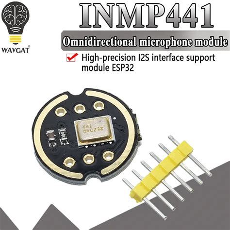 Wavgat Omnidirectional Microphone Module I2s Interface Inmp441 Mems High Precision Low Power