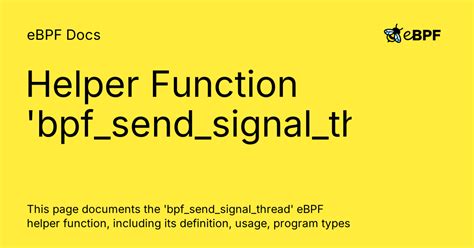 helper function bpf send signal thread ebpf docs