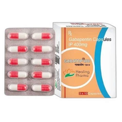 Gabapentin Capsules Ip 400 Mg 3 X 10 Tablets At Rs 245 Stripe In New