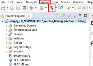 FAQ MSPM SDK How To Exclude Syscfg From Build In CCS Project Using MSPM SDK Arm