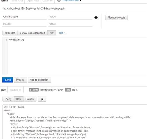 C How To Pass Parameters Info From The Body In Aspnet Web Api