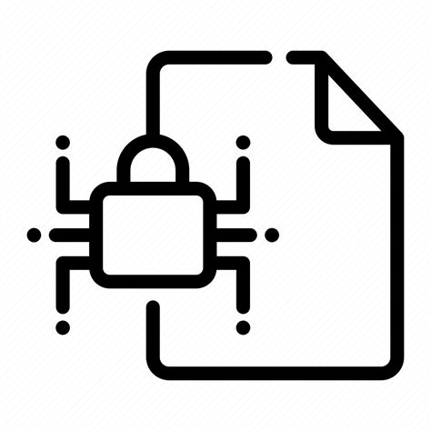 Data Encryption Private Access Encrypted File Padlock Icon