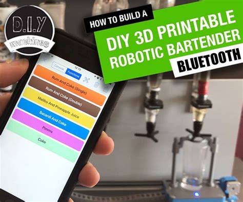 Arduino Robotic Bartender 3d Para Imprimir Y Bluetooth 4youmaker