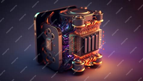 Premium Ai Image Quantum Computing Circuit With Abstract Futuristic Design Generative Ai