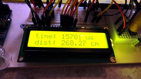 ultrasonic distance meter with lcd display on arduino uno techrm