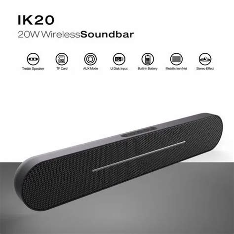 IKALL IK20 Soundbar with BT, Aux, USB and FM Connectivity (20Watt ...