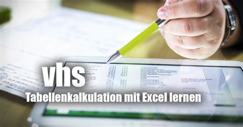 VHS Brilon Grundkurs Tabellenkalkulation Mit Excel Lernen Kursbeginn Am 17 Januar 2024