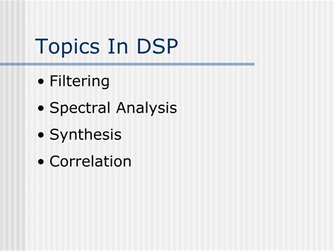 Ppt Introduction To Dsp Integrated Circuits Dsp Architecture Programming And Applications