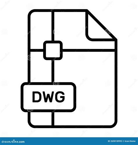 An Amazing Vector Icon Of DWG File Editable Design Stock Illustration Illustration Of