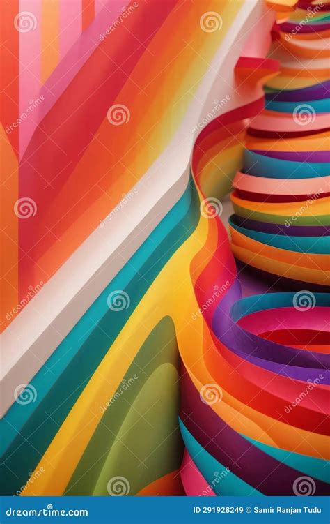 Geometric Pattern Contrasting Colours Subtle Glows On Edges