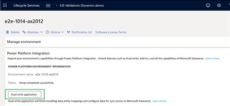 Enable Power Platform Integration Finance And Operations Dynamics 365 Microsoft Learn
