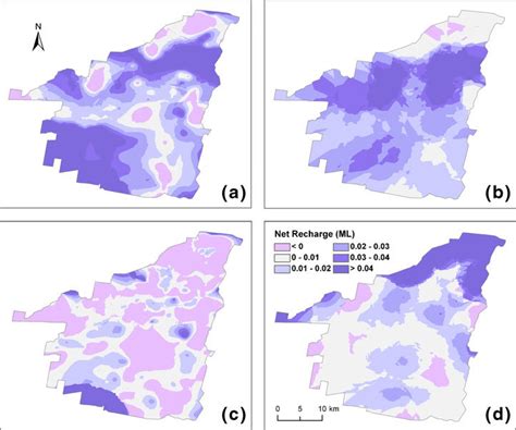 Spatial Distribution Of Selected Seasonal And Annual Net Recharge Download Scientific Diagram