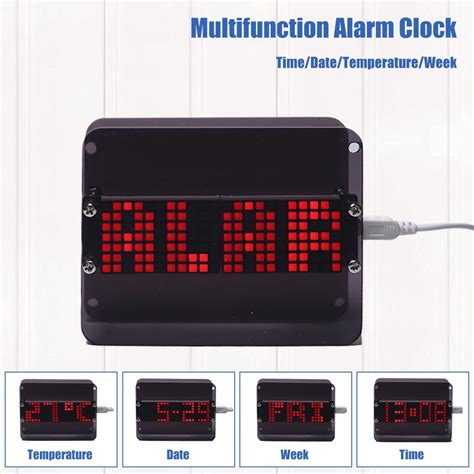 Ds3231 Multifunction Alarm Clock Timedatetemperatureweek Lcd Display
