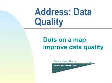 Gis Data Quality Profiles PPT