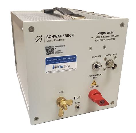 Schwarzbeck Nnbm 8124 400 Single Path Vehicle Amn Lisn The Emc Shop