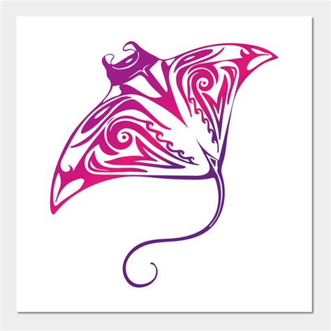 Shark Tribal Manta Ray Polynesian Tattoo By Echowears Stingray Tattoo